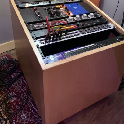 Custom 12U Studio Rack Sidecar, angles with wheels 2018 | Reverb