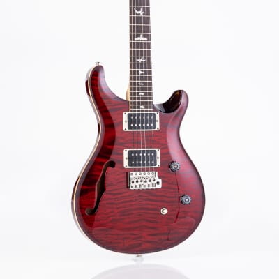 PRS CE 24 Semi-Hollow, Red Burst, Custom Color, PRS Gig Bag | Reverb