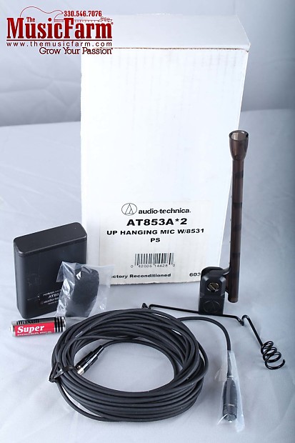 Audio Technica AT853A-2 Miniature Cardioid Condenser | Reverb