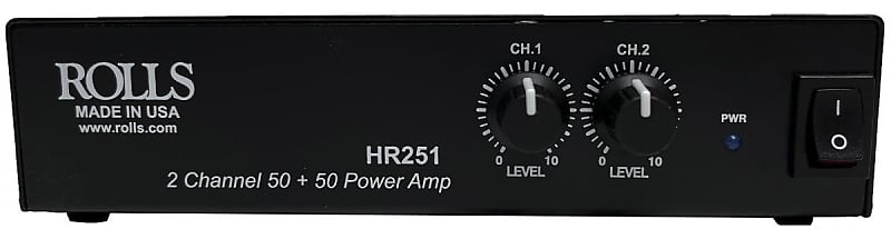 Rolls 2 Channel 50+50 Watt Power Amplifier - HR251 | Reverb