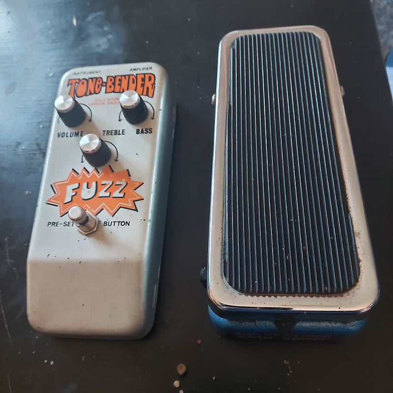 Sola Sound Tone-Bender Fuzz and Wah Swell Pedals 1970's | Reverb