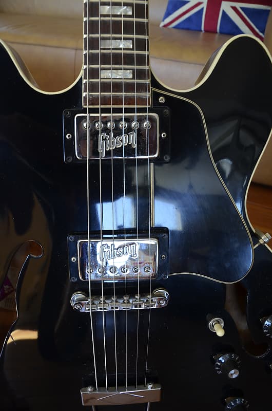 Gibson ES-335 1972 - Nitro Black | Reverb