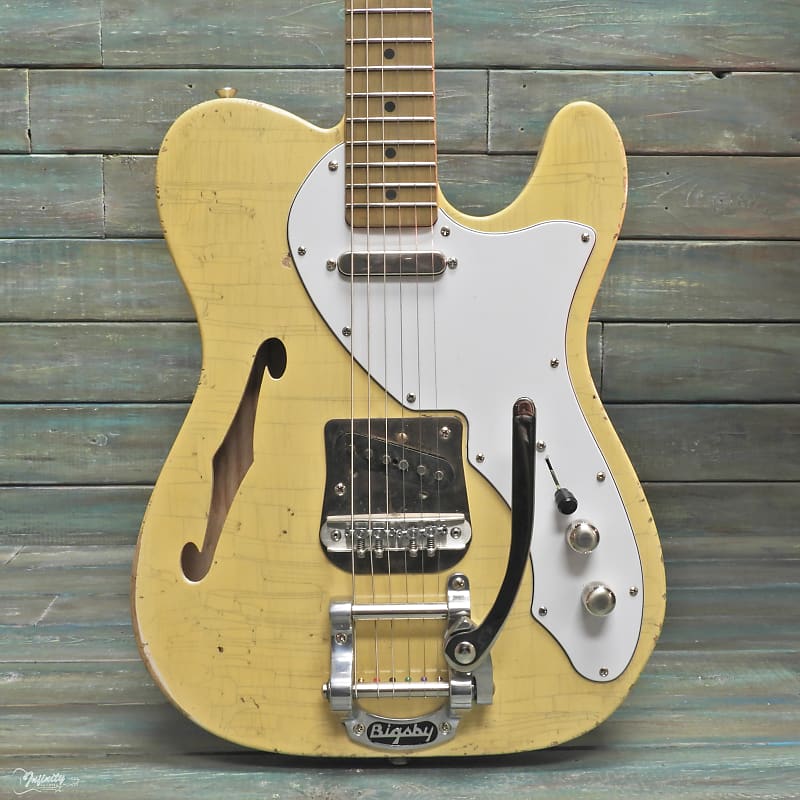 Berly Thinline Tele With Bigsby Vintage Yellow 2021 New From | Reverb