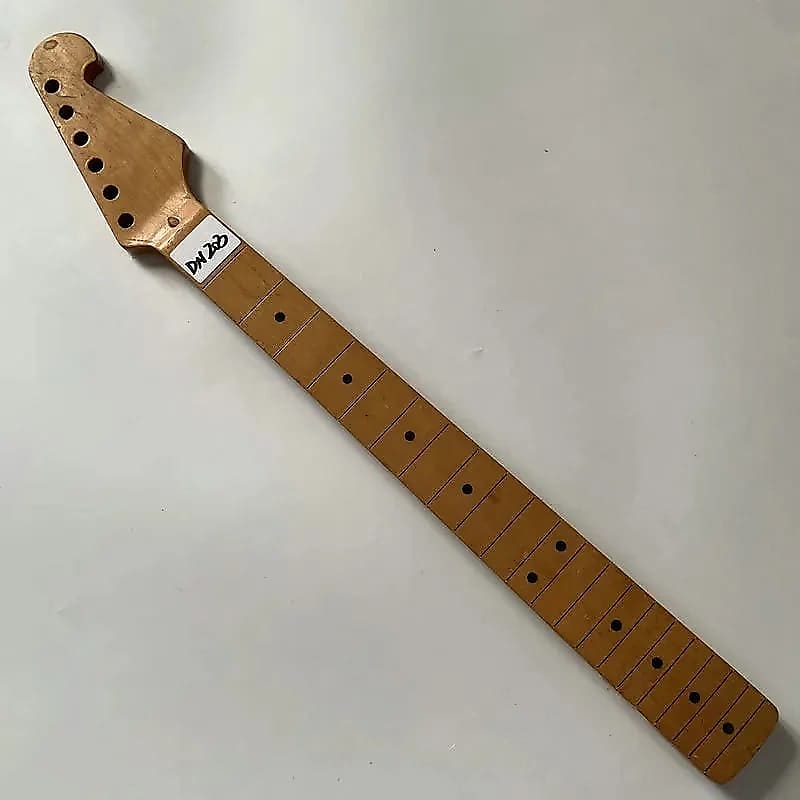 Maple Wood Guitar Strat Stratocaster Style Neck and 21 Frets | Reverb