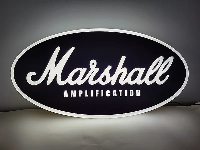 Marshall Amplifiers Dealer Style Light Up Sign Killer Cool | Reverb