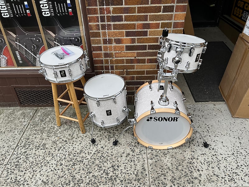 Sonor AQ2 Bop Maple White Marine Pearl | Reverb Sonor AQ2 Bop Maple White Marine Pearl | Reverb