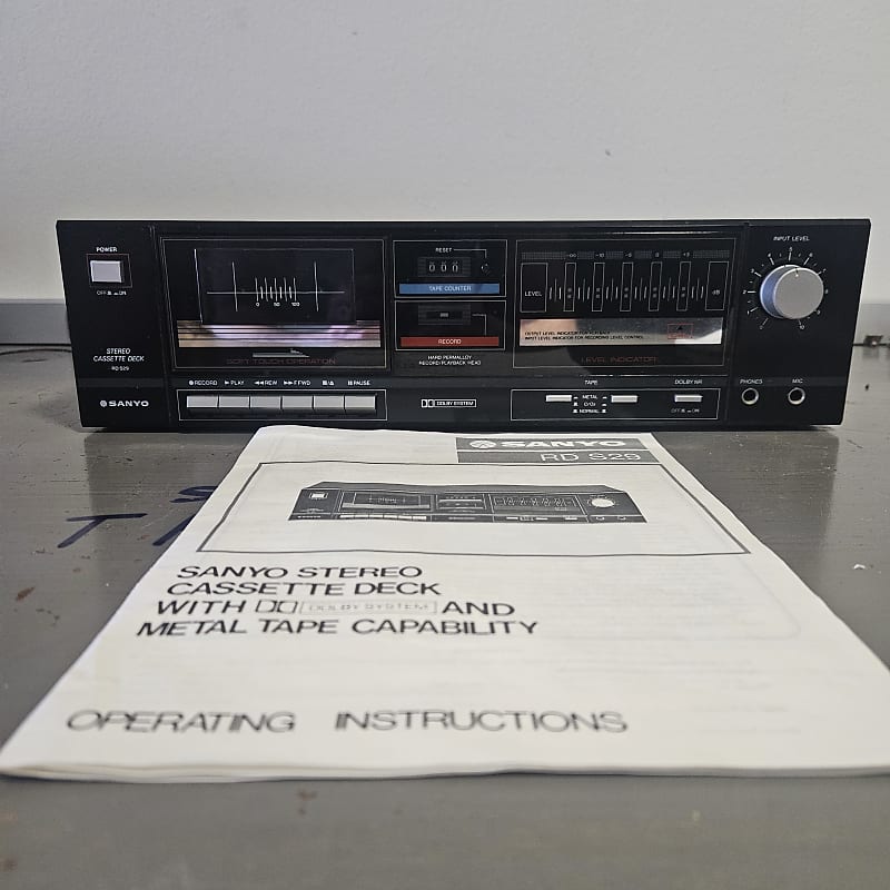 Sanyo RD-S29 Stereo Cassette Tape Deck w/ Instructions | Reverb