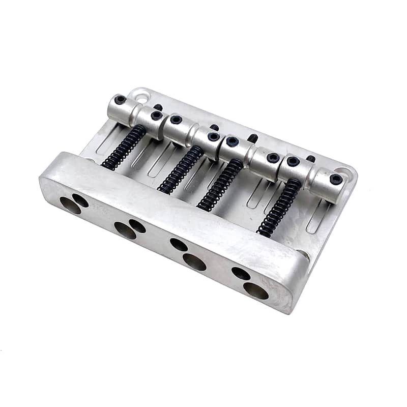 Vintage Alvarez Nickel 4 String Bass Bridge (S2F6) | Reverb