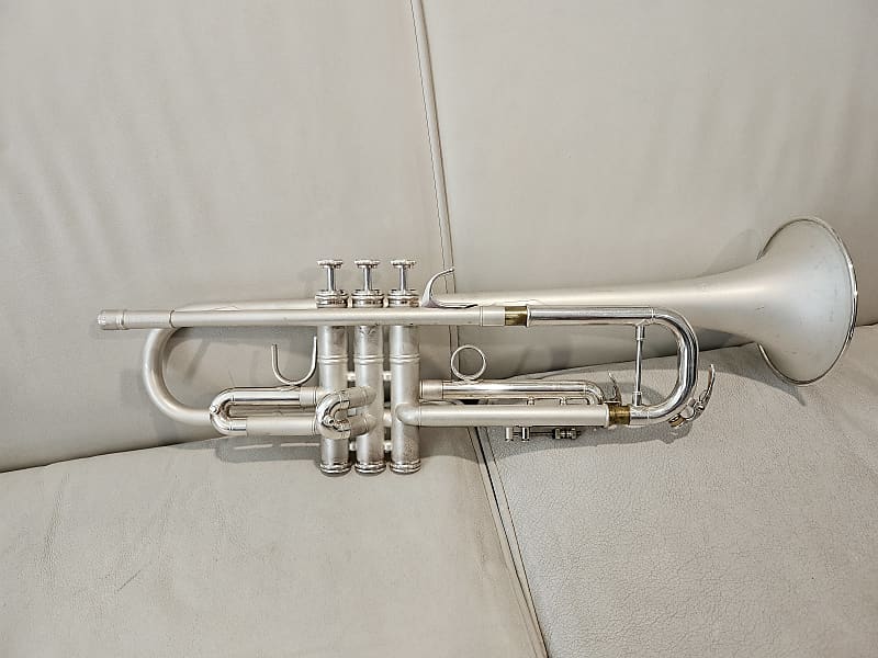 Blessing BTR-1580R Reverse leadpipe trumpet - Matte silver | Reverb