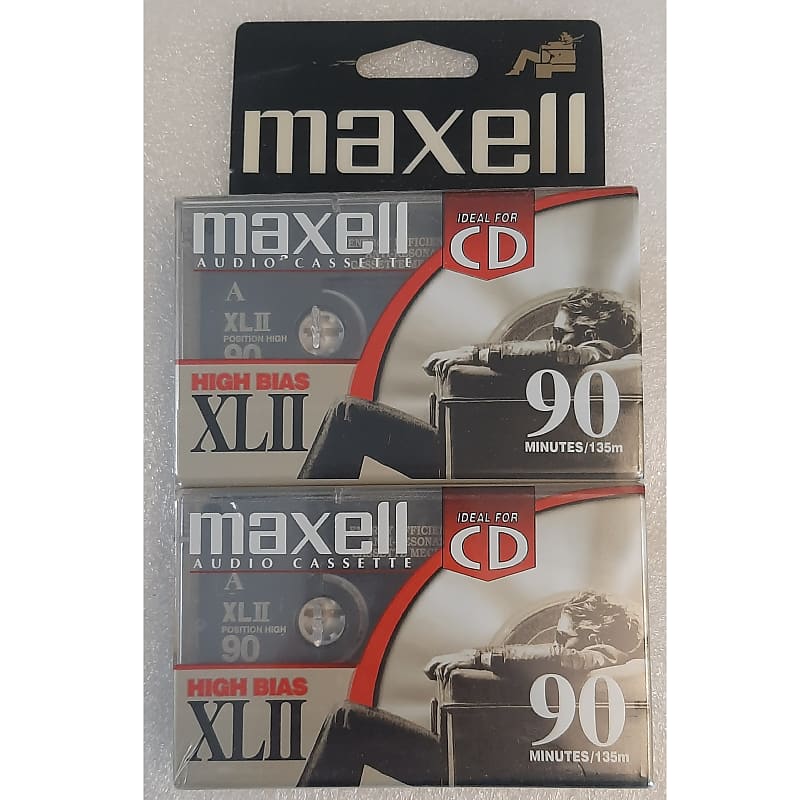 2- Pack Maxell XL II 90 High Bias Cassette Tape Still Sealed | Reverb