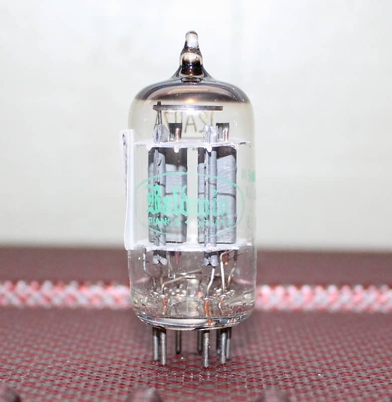 SYLVANIA 12AU7 ECC82 TIGHT BALANCE LONG PLATE HALO GETTER | Reverb