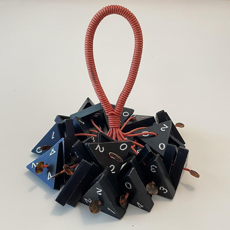 Upcycled Percussion - Triominoes Hand Rattle / Shaker - Black | Reverb