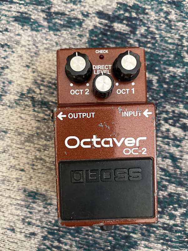 Boss OC-2 Octaver (Black Label) 1982 - 1984 - Brown | Reverb UK