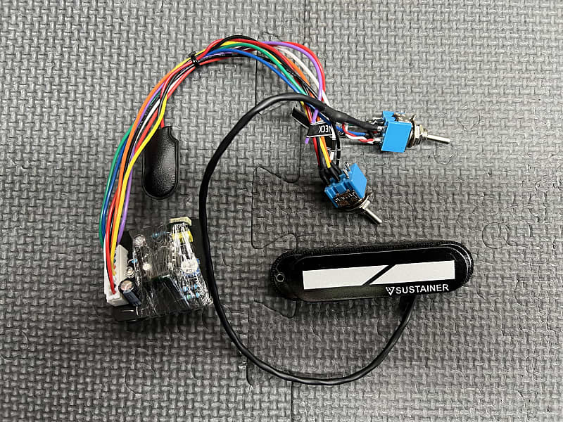 Electric Guitar Single Coil Sustainer Pickup - Black | Reverb