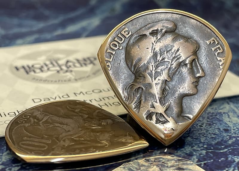 The Highland Plectrum Co. One 1917 French 10 Centimes Coin | Reverb