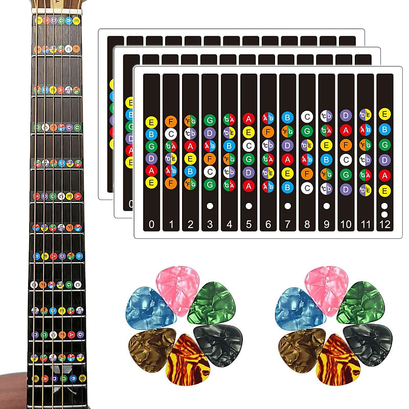 Guitar Stickers3 Pcs Guitar Fretboard Stickers For Beginners? | Reverb