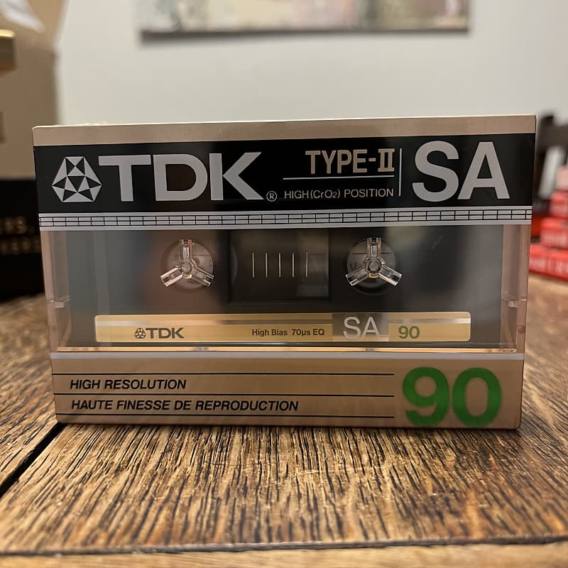 TDK SA 90 Type-II High Resolution Cassette 1987 - Gold | Reverb