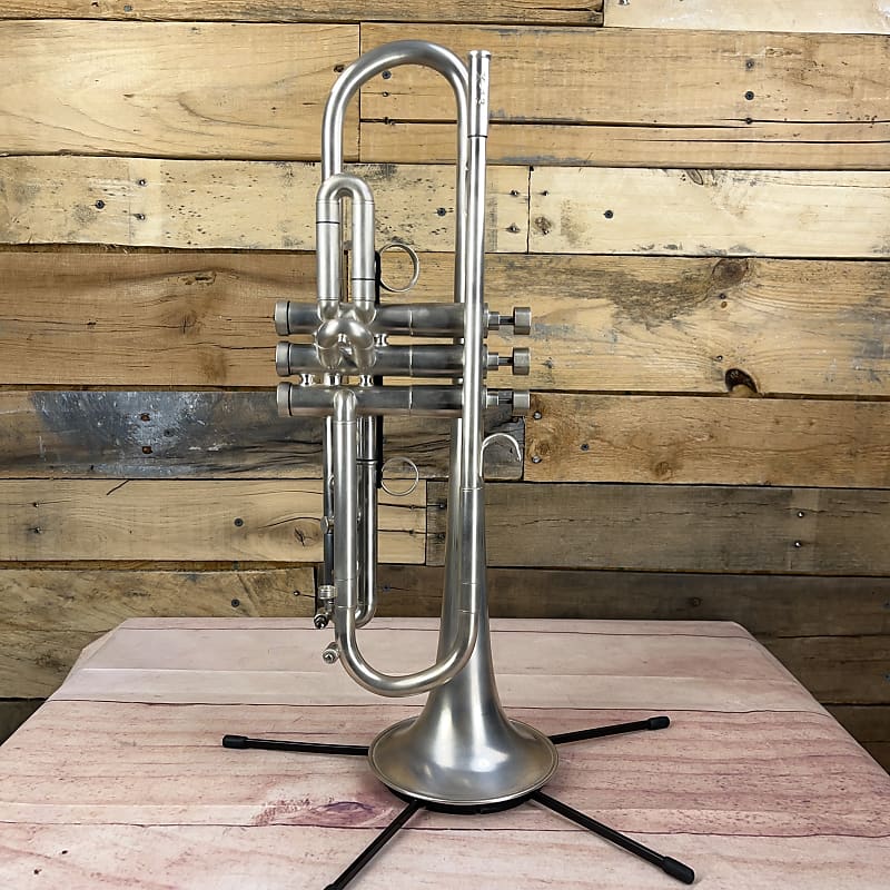 Edwards X-13 Satin Silver Trumpet, B-Stock, Repaired Bell | Reverb