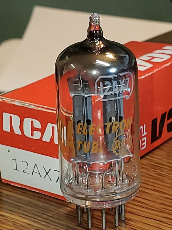 12AX7 RCA NOS/NIB Rectangular Getter MaxiPreamp2/TV7 Tested ( | Reverb