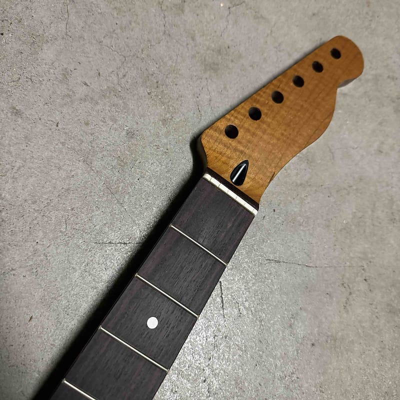 Roasted Maple Tele Neck fits fender Telecaster body 22 frets | Reverb