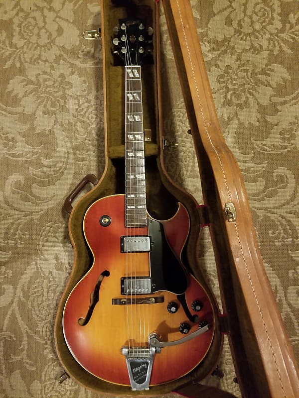 1974 Norlin era Gibson ES-175D, sunburst, with Bigsby, patent | Reverb