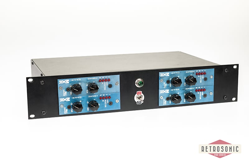 MXR 4 pcs Mini-Limiter Blue in 2U Rack | Reverb