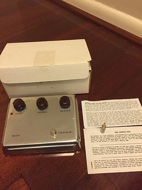 Klon Centaur Professional Overdrive Silver (original box, | Reverb
