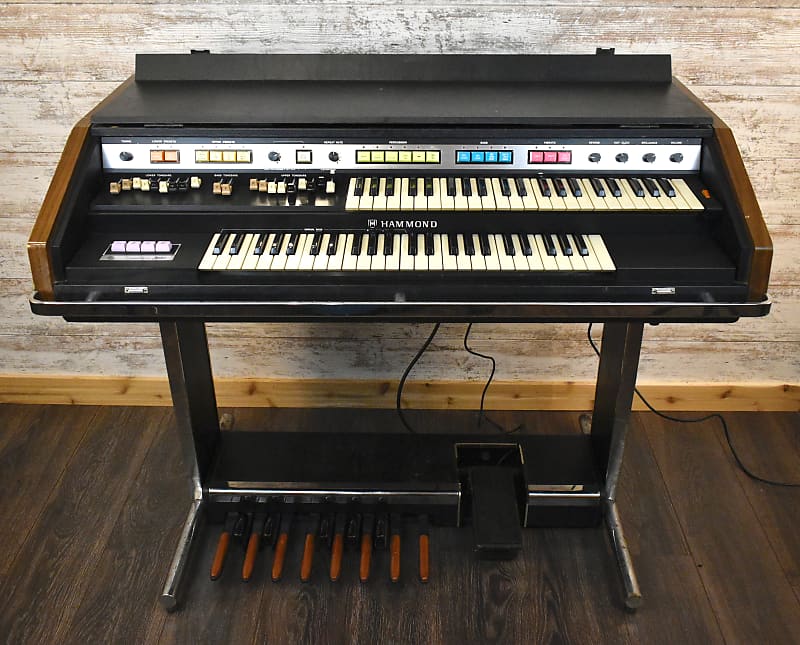 1970's Hammond 18250K Organ With Original Stand & Bass Pedal | Reverb