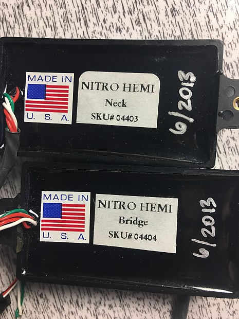 Lace Nitro Hemi Humbucker Set (neck And bridge) | Reverb
