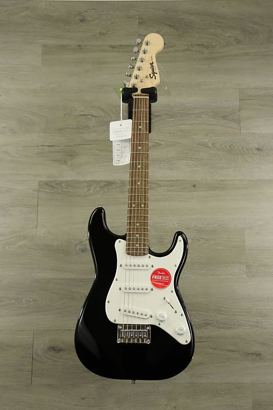 Squier Mini Stratocaster with Laurel Fretboard Black | Reverb