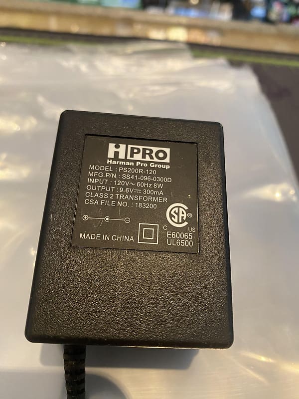 HPRO Harmon Pro Group 9.6V 300mA Class 2 Transformer | Reverb