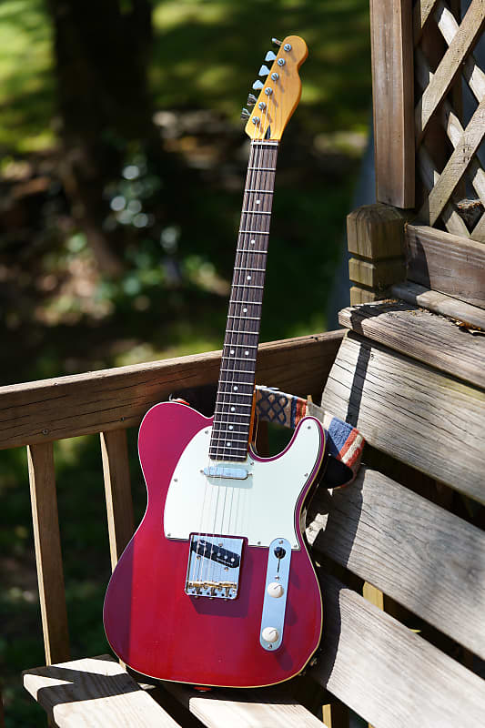 Partscaster Tele - Candy apple red | Reverb