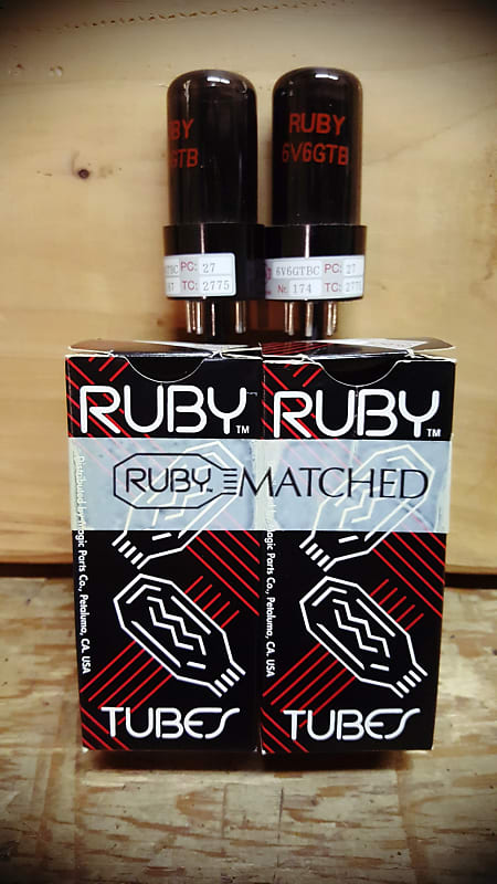 Ruby 6V6GTBC Tubes Matched Pair | Reverb