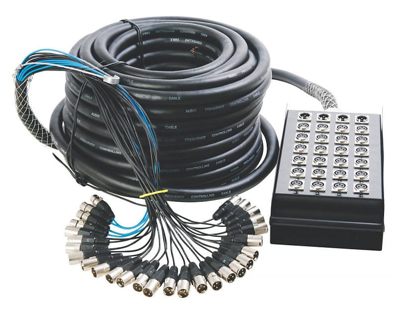 On-Stage SNK24450V2 24x4 XLR Stage Snake - 50 foot | Reverb