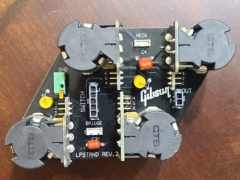 Gibson Les Paul Quick Connect Control Board / Push Pull | Reverb