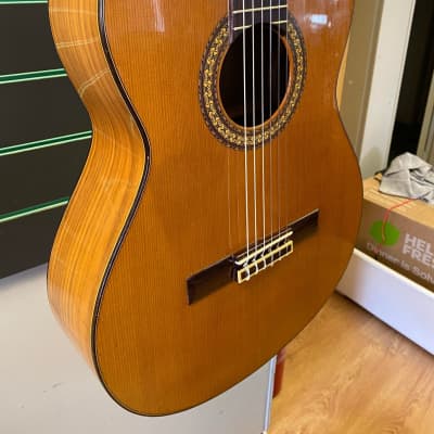Cuenca Model 40 Natural Gloss Classical Guitar w/ Hard Case | Reverb