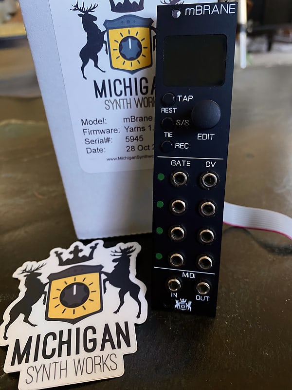 Michigan Synth Works mBrane 2021 - Black mutable instruments | Reverb