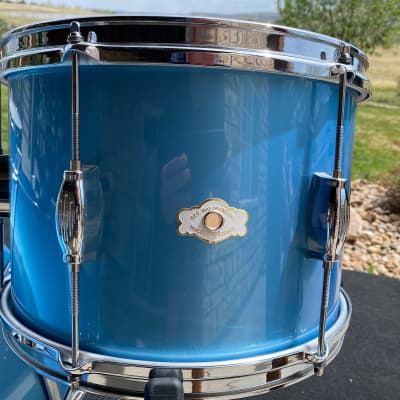George Way Tuxedo Acacia Drum Kit - Billion Dollar Baby Blue | Reverb