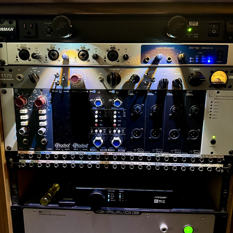 RND R10 500 Rack loaded with BAE 1073MPL, CAPI VP28 Mic Pres. | Reverb