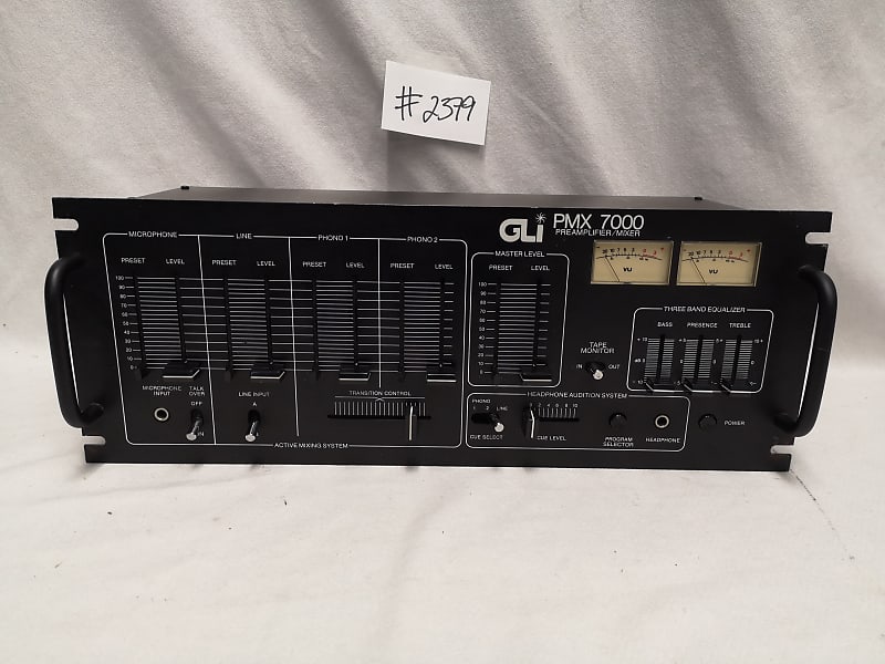 Gli PMX 7000 Pre-Amplifier 4 Channel Vintage DJ Mixer #2379 | Reverb