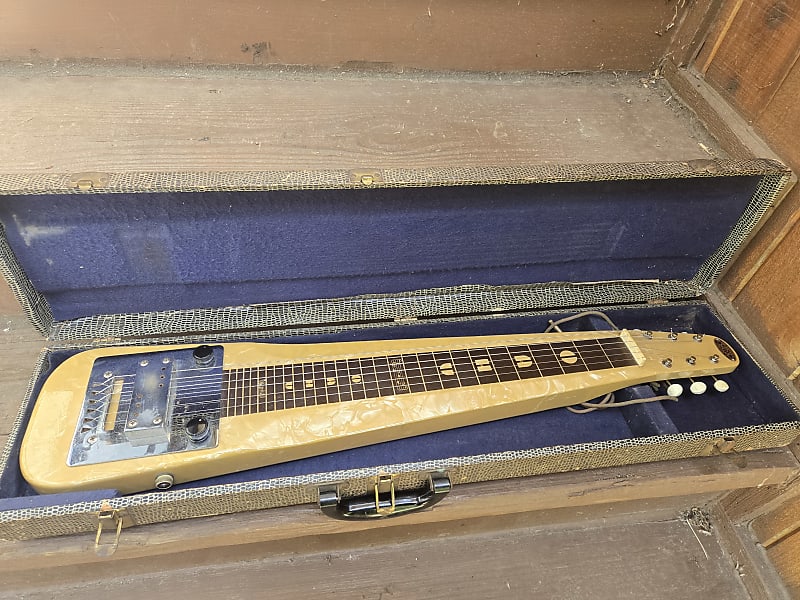 Supro Comet Lap Steel ( OAHU branded) 1950 - Ivory Pearloid | Reverb