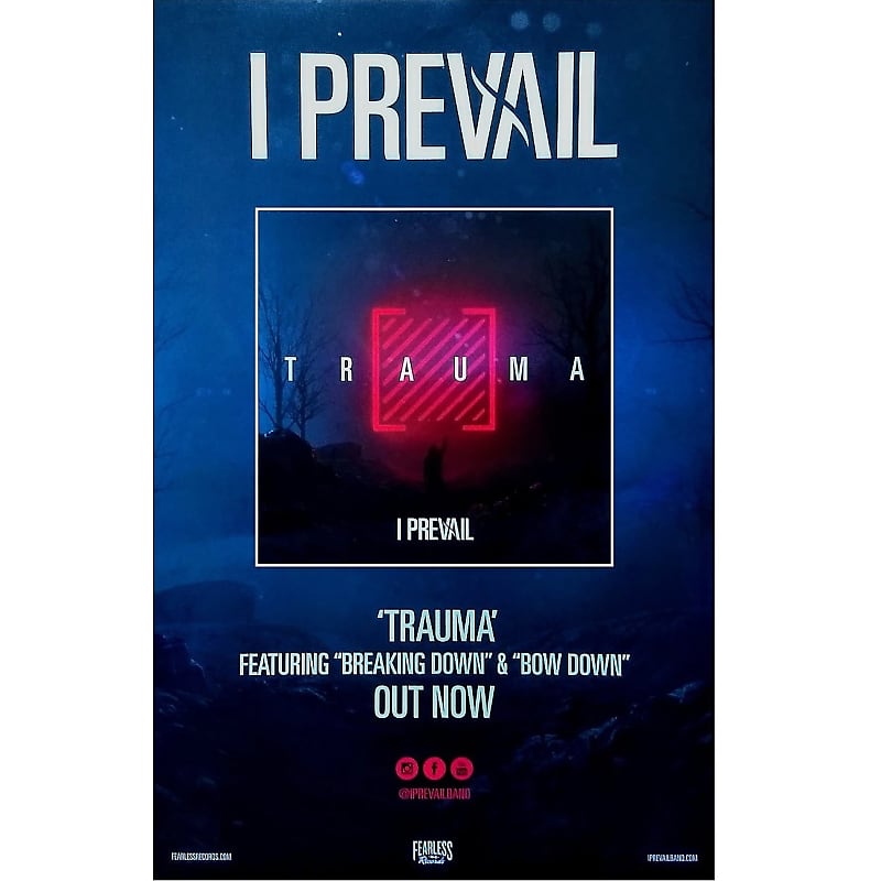 I PREVAIL - Trauma Ltd Ed New RARE Tour Poster! BEARTOOTH | Reverb