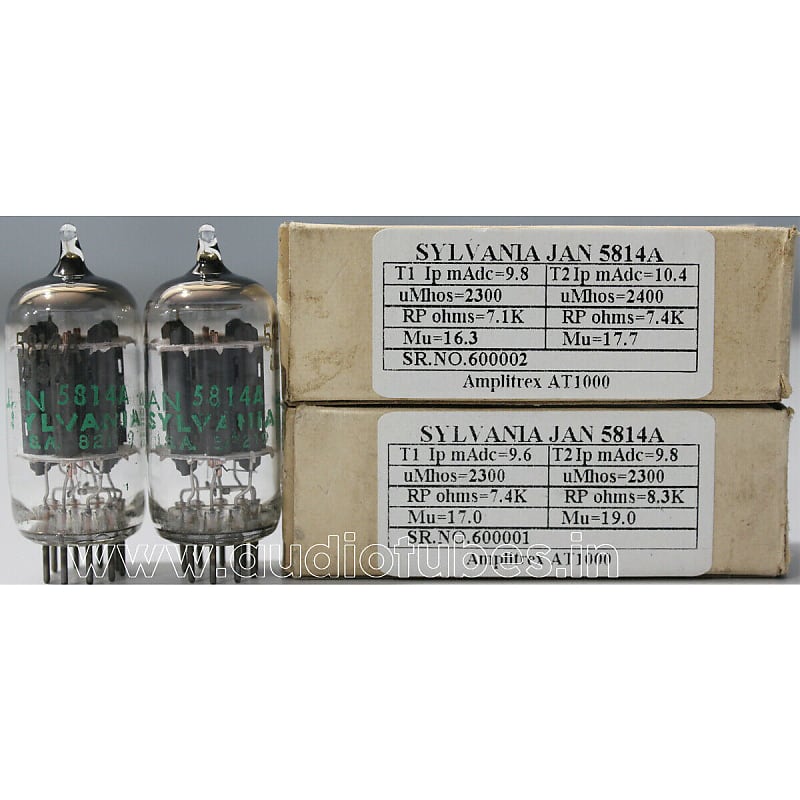 1MP JAN 5814A ECC82 Sylvania NOS NIB Made in U.S.A Amplitrex | Reverb