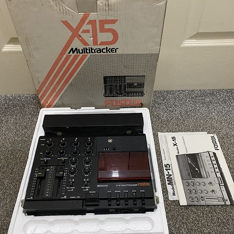 [Rare] FOSTEX X-15 MULTITRACKER Compact 4 TRACK CASSETTE | Reverb