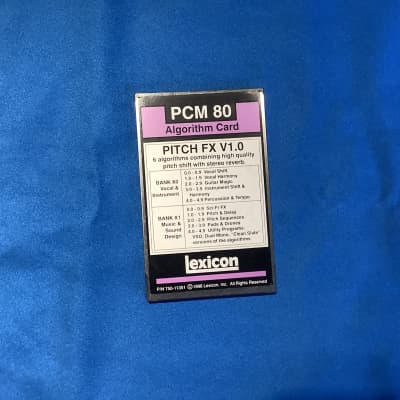Lexicon PCM 80 Digital Effects Processor Mid-90s | Reverb