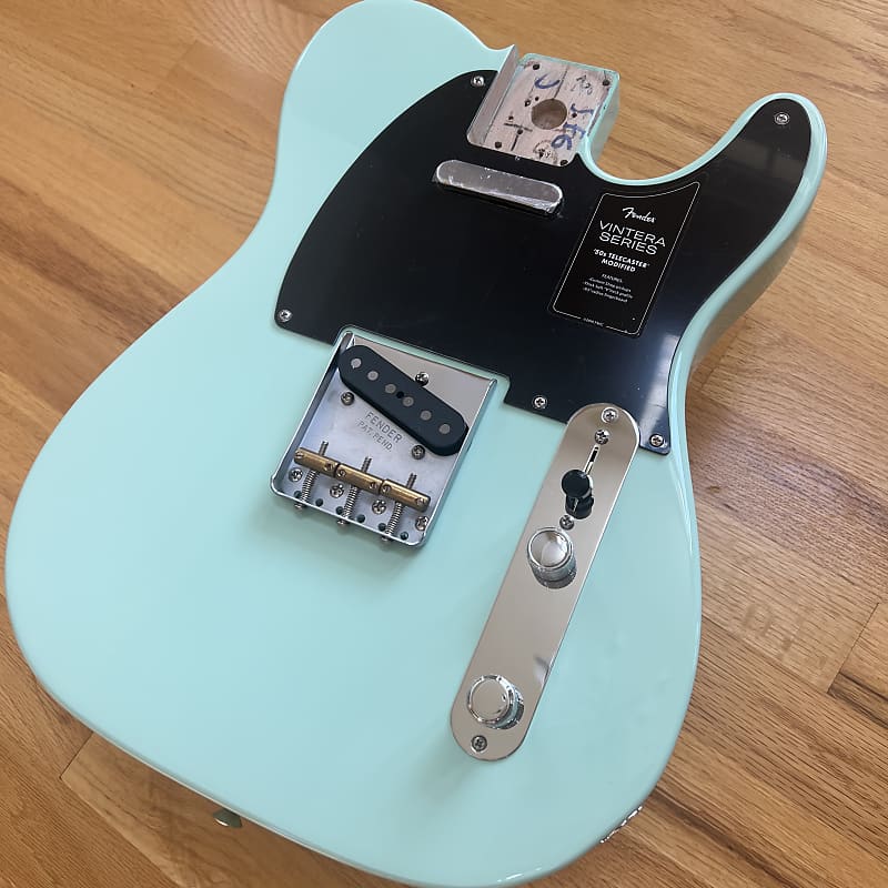 NEW Fender Vintera Modified Telecaster 50s Loaded Body, Surf | Reverb