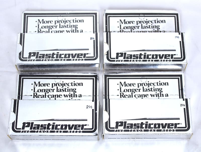 Rico Plasticover Tenor Saxophone Reeds #2.5 Strength (4 Pack) | Reverb