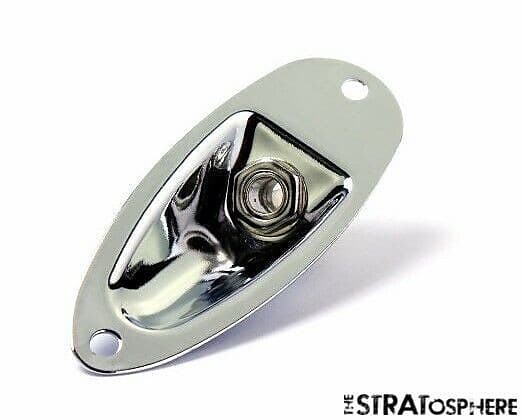 *NEW Boat JACK & PLATE for Fender Stratocaster Strat Guitar | Reverb