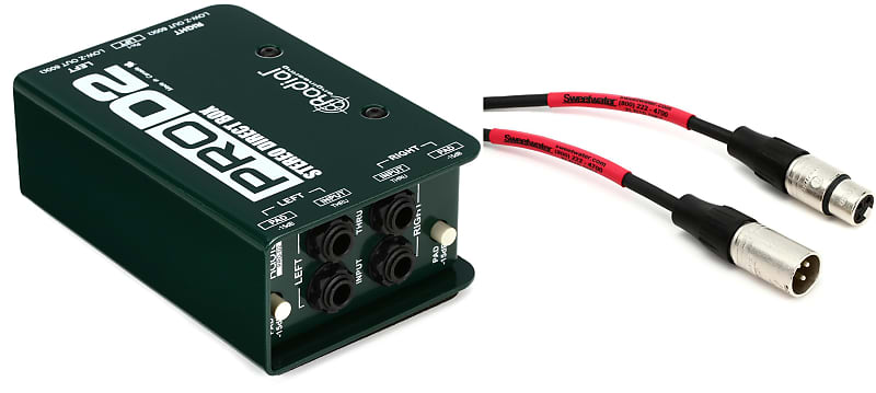 Radial ProD2 2-channel Passive Instrument Direct Box Bundle | Reverb