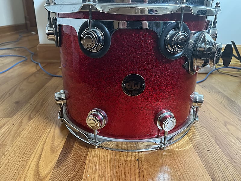 Dw Collectors 12x14 ruby red rack tom | Reverb